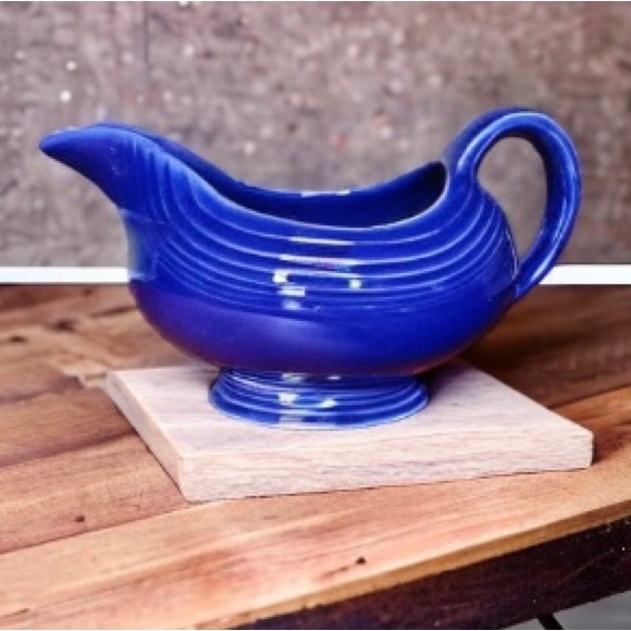 Fiesta | Dining | Vintage Cobalt Blue Fiestaware Gravy Boat | Poshmark